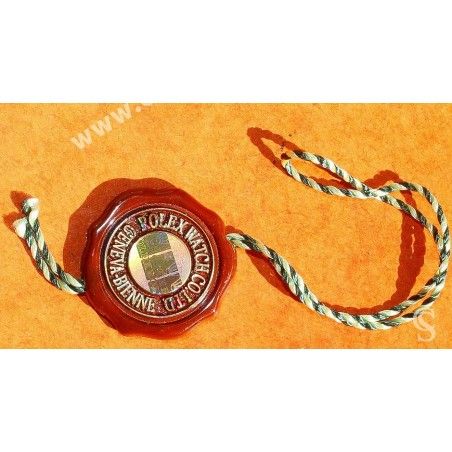 Rolex Rare Chronometer Red Hang Seal Tag CERTIFIED OFFICIAL CHRONOMETER ...