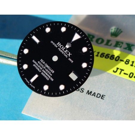 N.O.S ROLEX 16660 16600 BLACK GLOSSY DIAL FOR SEA-DWELLER WATCH WITH ...