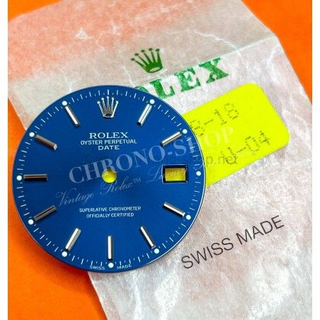 ROLEX BLUE METAL COLOR WATCH DIAL OYSTER PERPETUAL DATE REF 15000,15010 ...