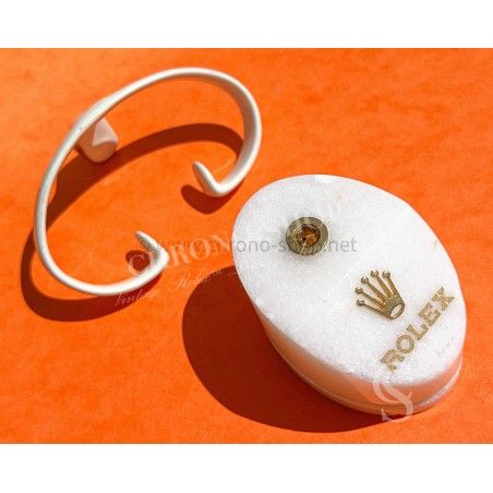 Rolex Original 70's collector watch Oval Heavy Marble display stand ...