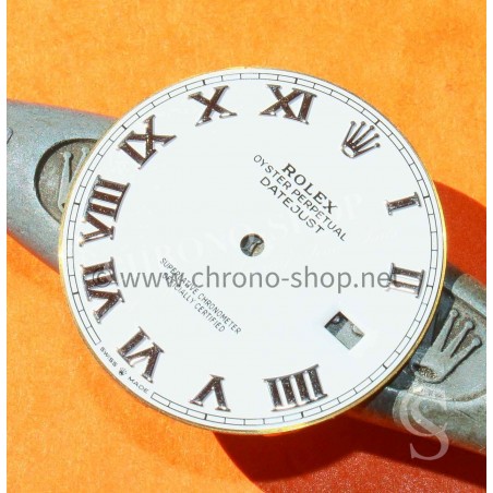 Rolex Original Porcelain white color White gold Romans numerals Watch ...