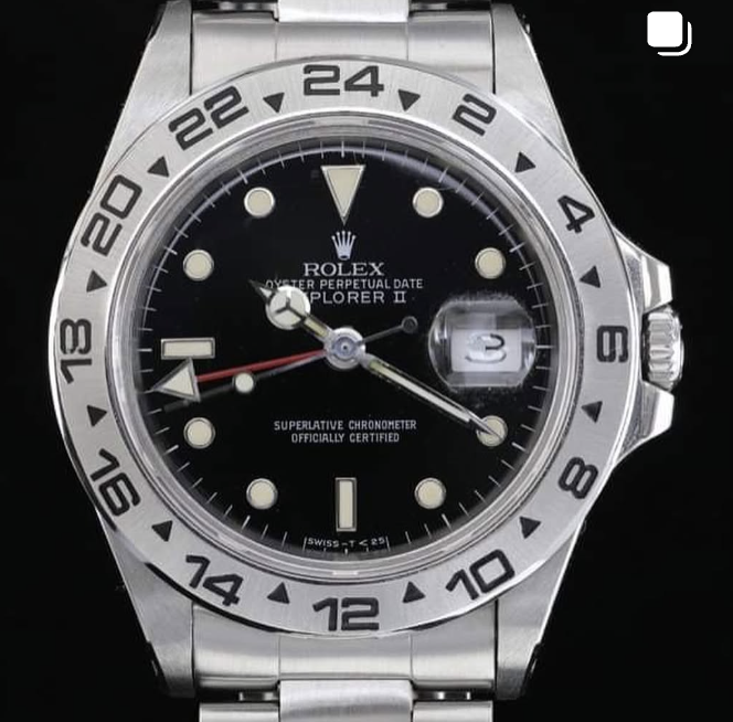 ROLEX VINTAGE 1989 CADRAN NOIR ENAMEL TRITIUM ORIGINAL MONTRES EXPLORER ...
