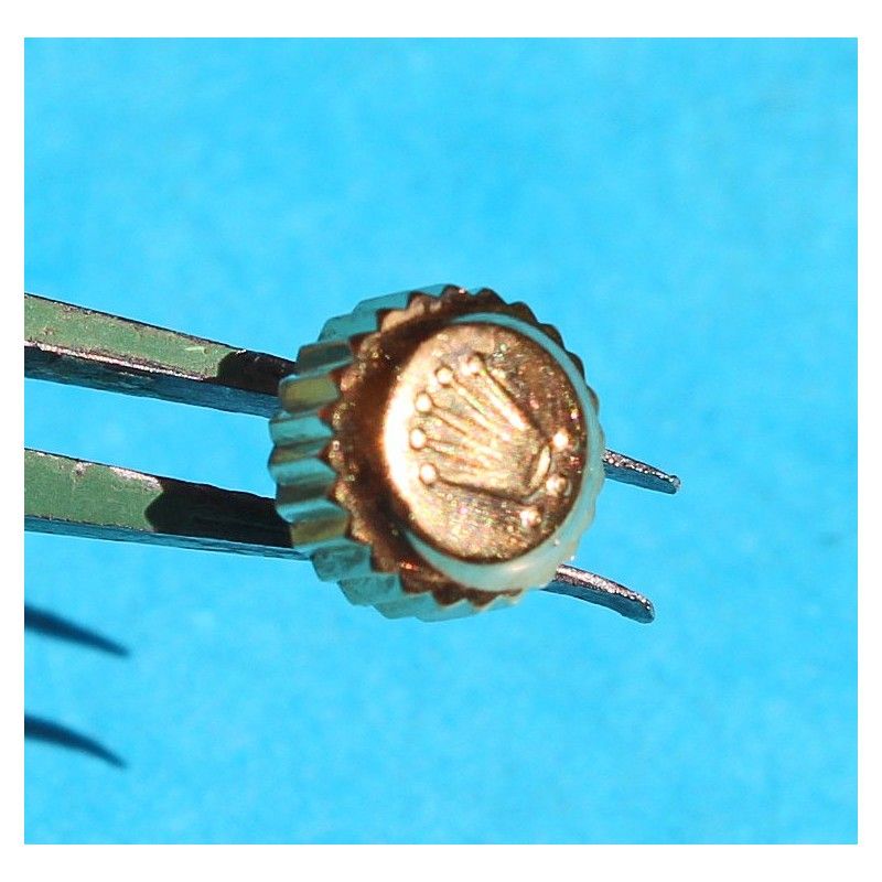 ROLEX original gold color crown triple lock 703 Watch Crown Part ...